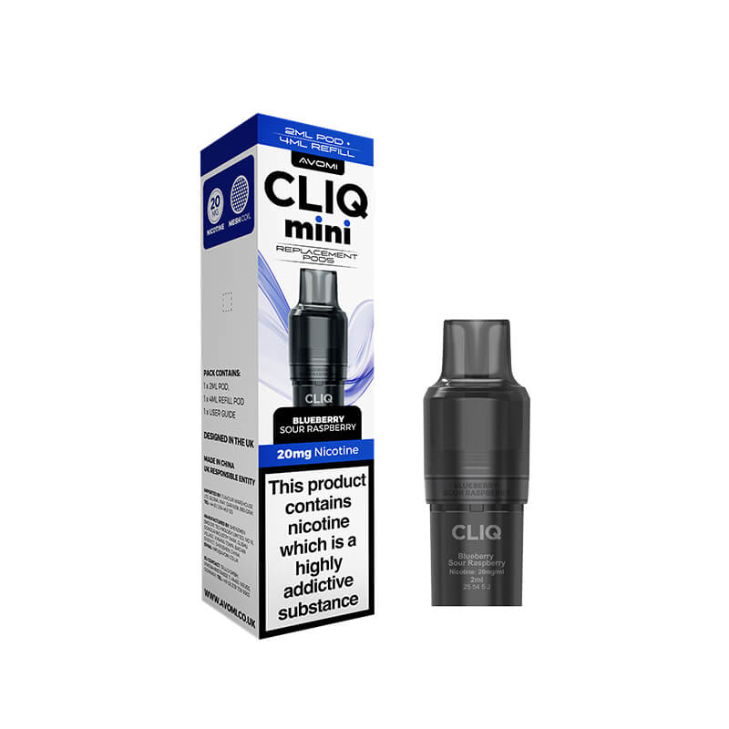 Avomi CLIQ Mini Pods Blueberry Ice | Vapouriz UK