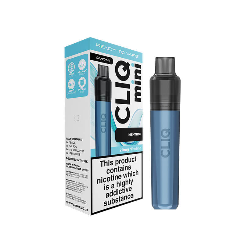 Avomi CLIQ Mini Prefilled Pod Kit - 6ml, 20mg | Vapouriz UK